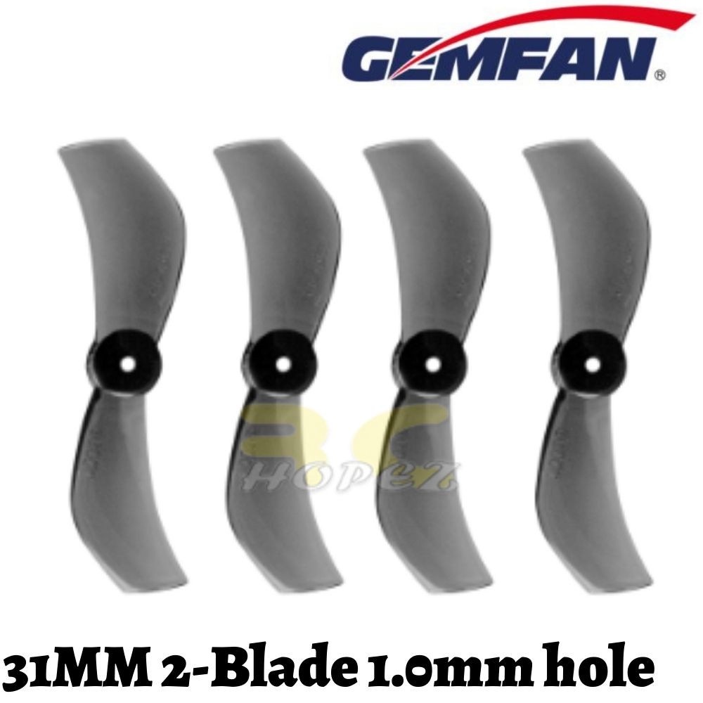 Gemfan 1210 31mm 2-Blade 1-inch Propeller 1mm Hole (4 pairs/8 pcs ...