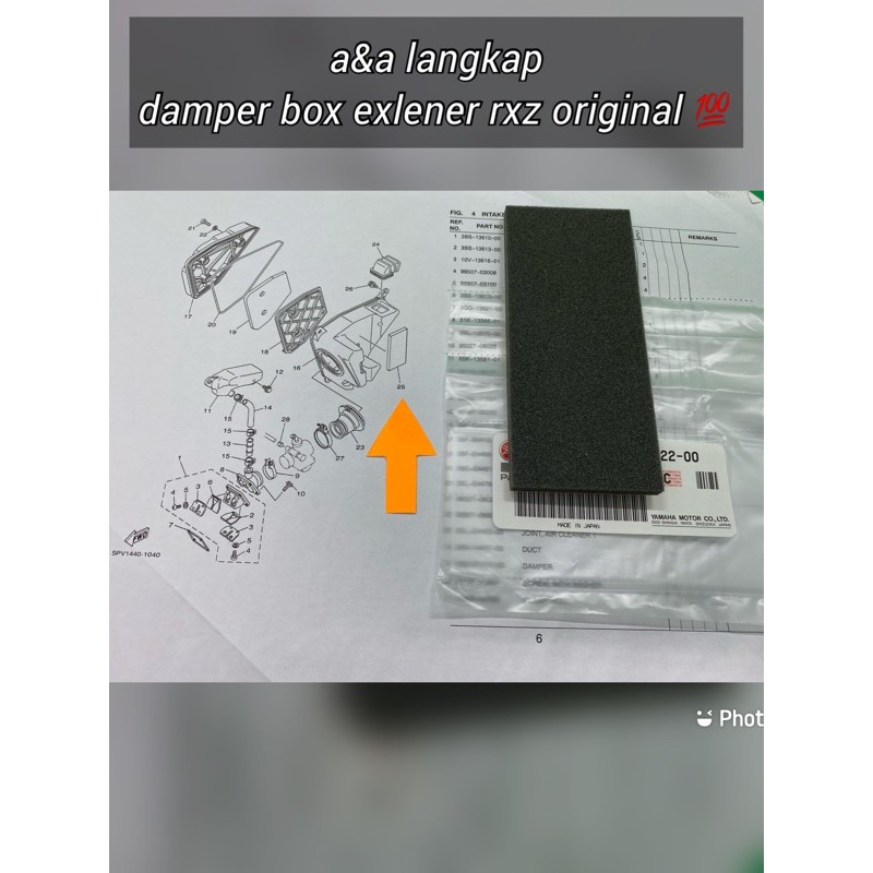 DAMPER BOX EXLENER RXZ ORIGINAL MADE IN JAPAN 🇯🇵💯 | Shopee Malaysia