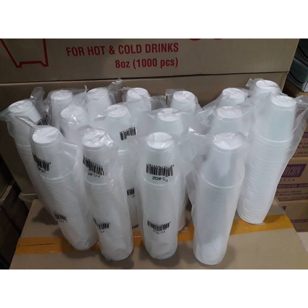 CAWAN PAKAI BUANG 8oz DISPOSAL FOAM POLISTERIN RM1.95 25PCS | Shopee ...