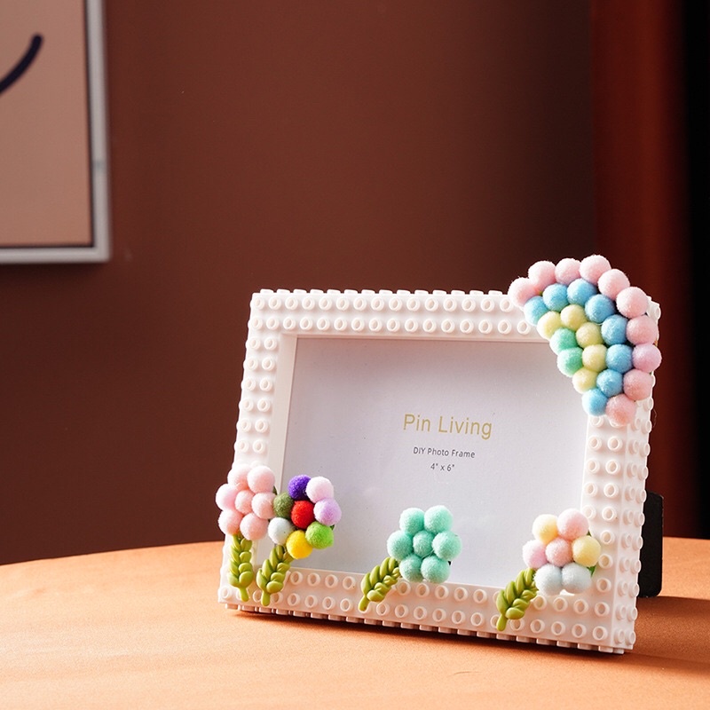 CREATIVE GARDEN DIY Photo Frame Building Blocks Rainbow Couple Wedding ...