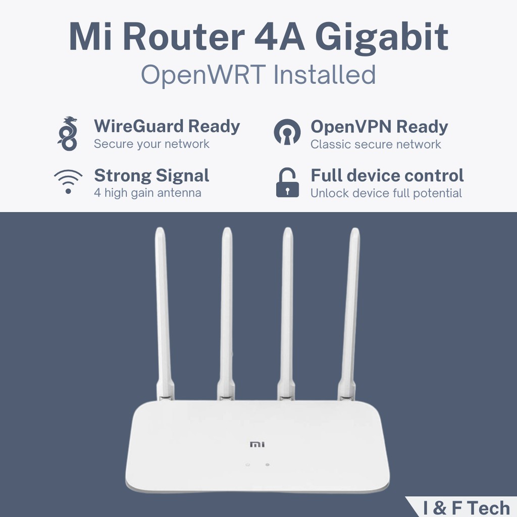 Mi Router 4A Gigabit Edition OpenWRT Installed Dual Band 2.4G 5G AC1200 ...