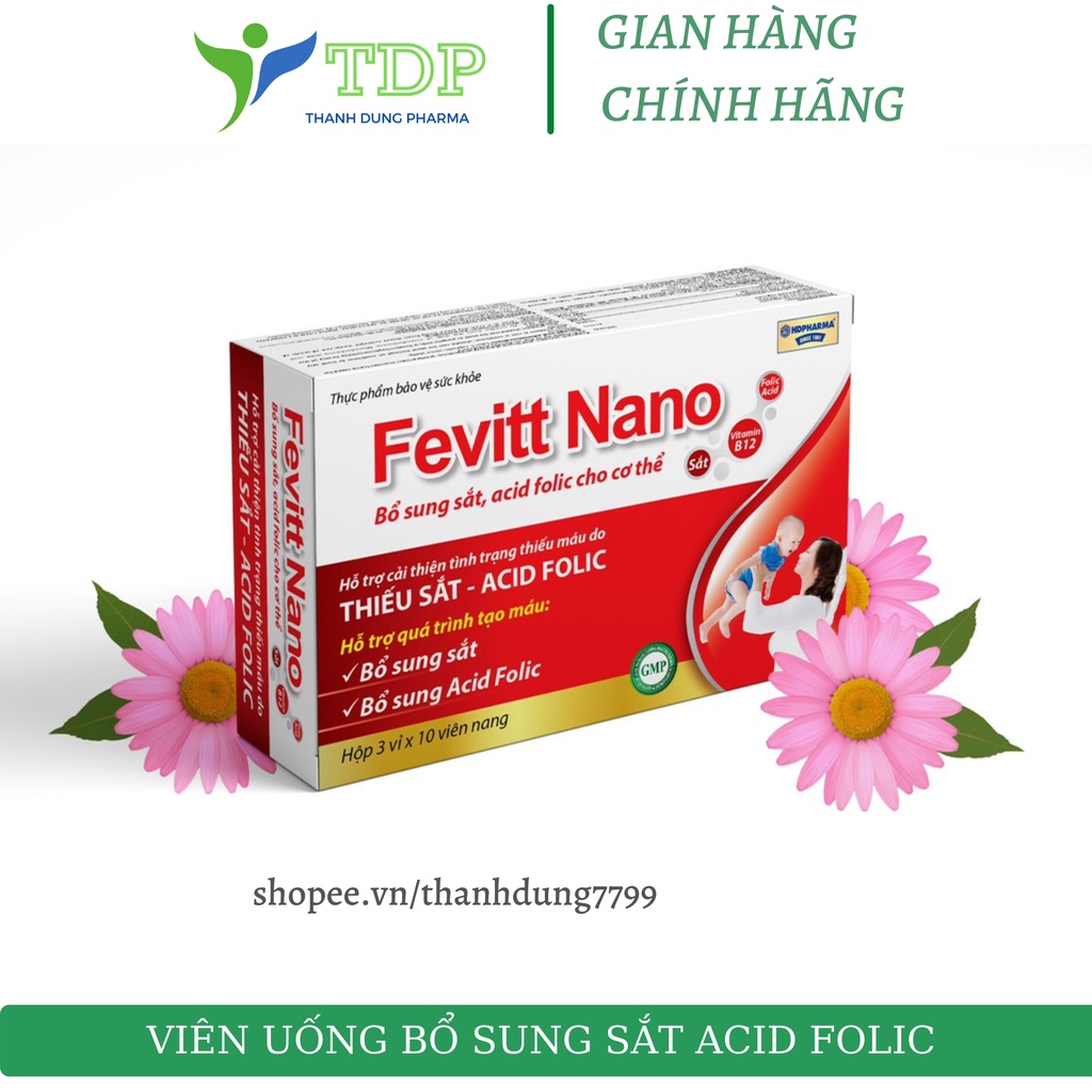 Fevitt nano Blood Supplements With Iron, folic acid And Zinc, Reducing ...