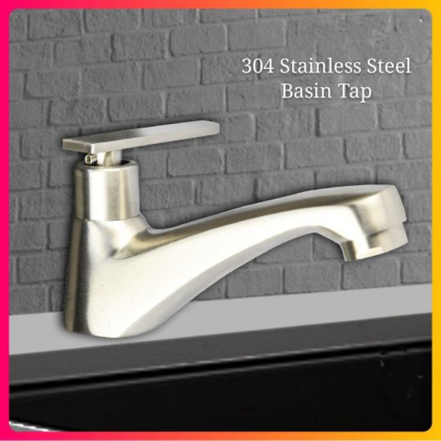 304 Stainless Steel Basin Tap | Shopee Malaysia