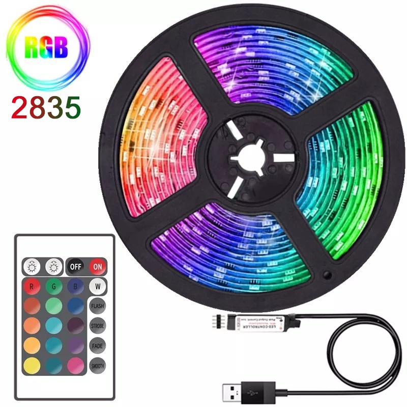 LED Strip Light 5V USB SMD 2835 LED TV Background Lighting LED Strip 5M DIY 2835 LED Flexible ...