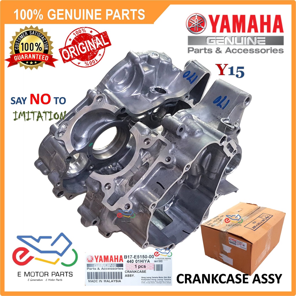 135LC 4S 5S Y15 CRANKCASE ASSY ENGINE INNER CASE CASING ENJIN COVER [100% ORIGINAL YAMAHA] - 1S8 ...