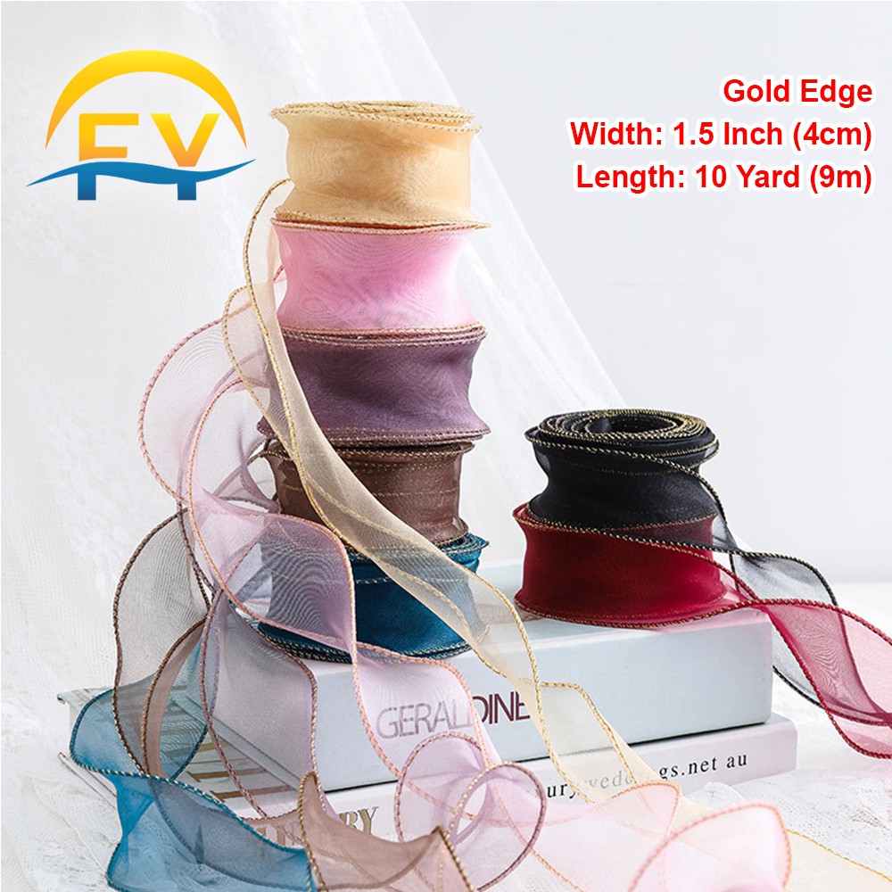 FY Fishtail Fish Tail Ribbon Riben Sheer Chiffon Organza Satin ...