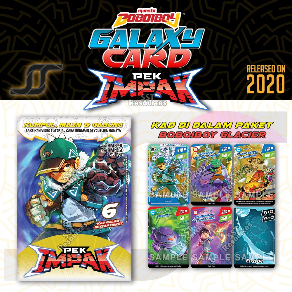 BoBoiBoy Galaxy Card Kad Pek Impak - Single Pack (LIMITED LAST STOCKS ...
