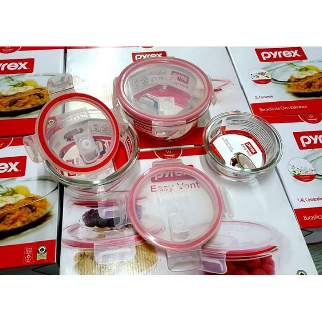 🔥BEST SELLER🔥Pyrex easy vent ROUND 3 beradik | Shopee Malaysia