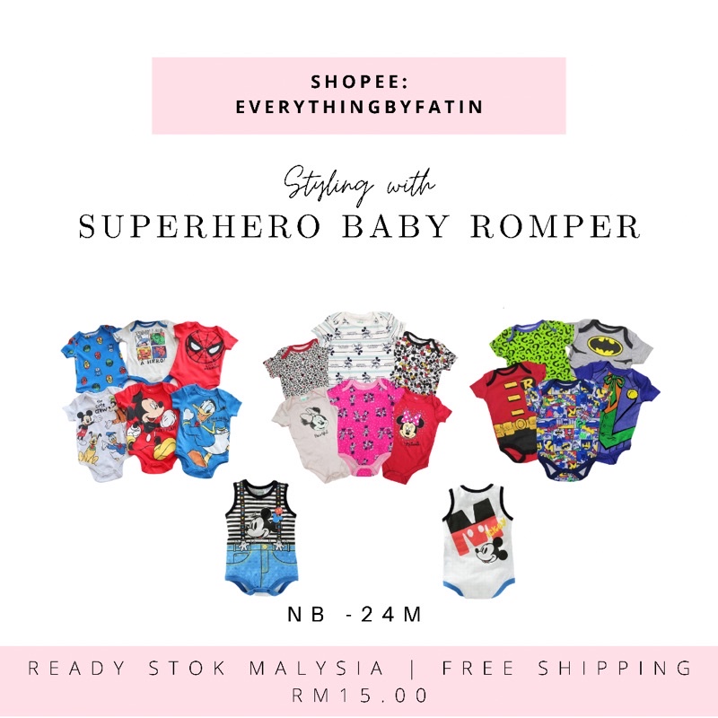 LIVE LOCK SUPERHERO ROMPER 🔥 | Shopee Malaysia