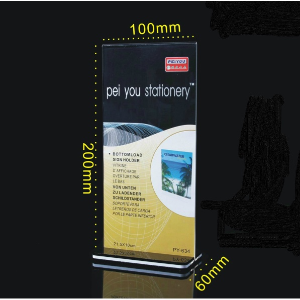 Acrylic T Stand Display Stand Poster Stand 100mm x 200mm | Shopee Malaysia