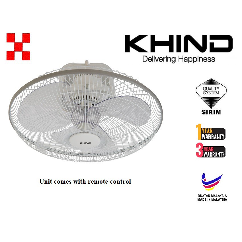Khind 16“ 18” Inches Auto Fan AF1601 & AF1801 Kipas Siling Automatik 16 ...