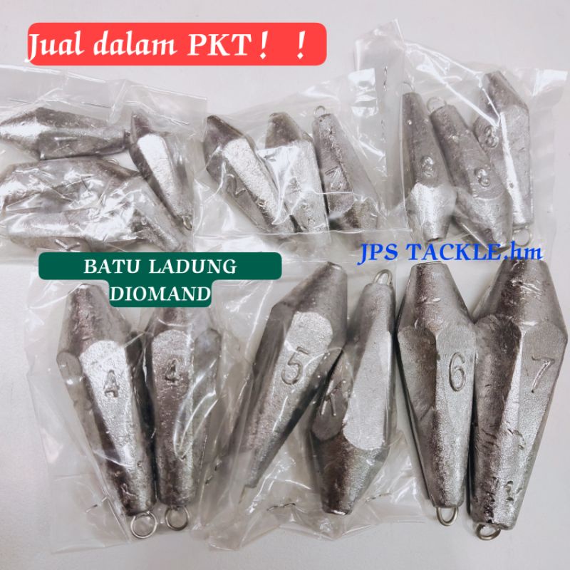 BATU LADUNG PANCING TIMAH DIOMAND DL batu ladung laut | Shopee Malaysia