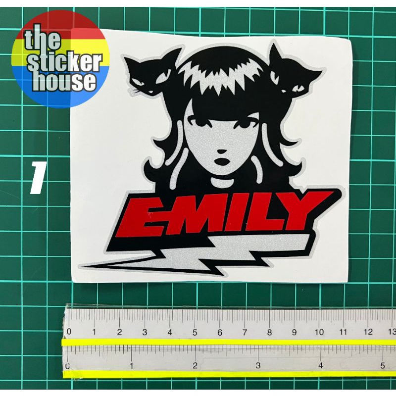EMILY THE STRANGER / EMILY CATS STICKER CUTTING OVERLAPPING REFLECTIVE ...
