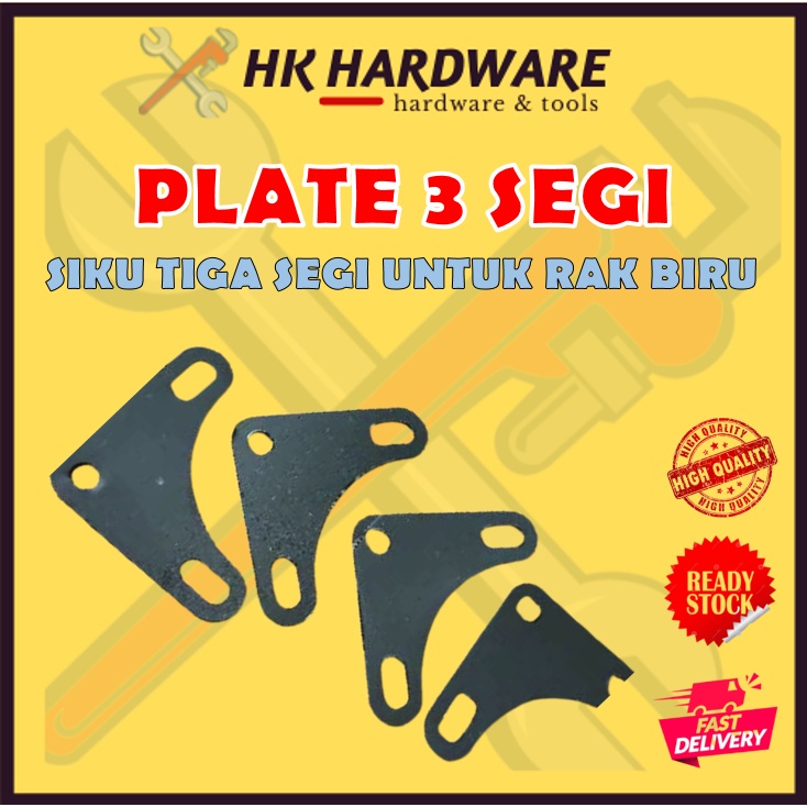METAL TRIANGLE SIKU BESI TIGA SEGIK SIKU UNTUK RAK BESI BIRU | Shopee ...