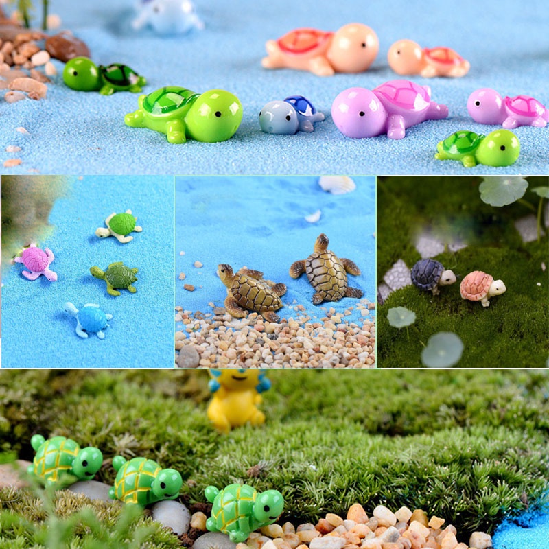 Mini Cute Little Turtle Micro Landscape Decorations Horticultural ...