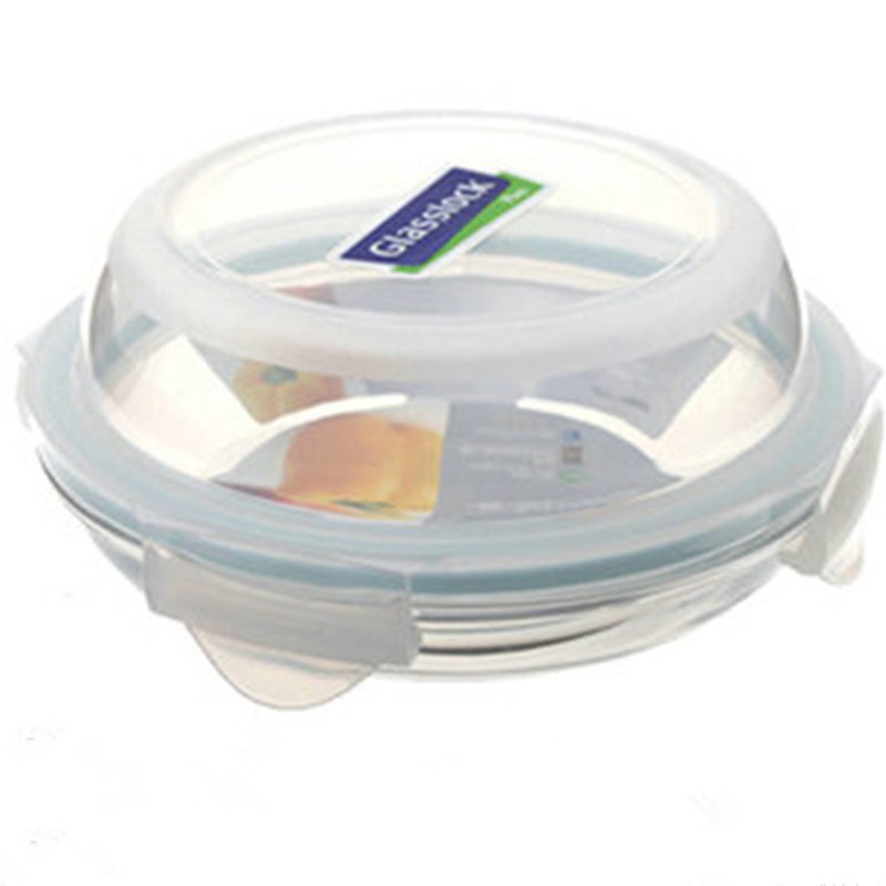 Glasslock Plus 800ml Food Container Round Type, With lid, Made in Korea ...