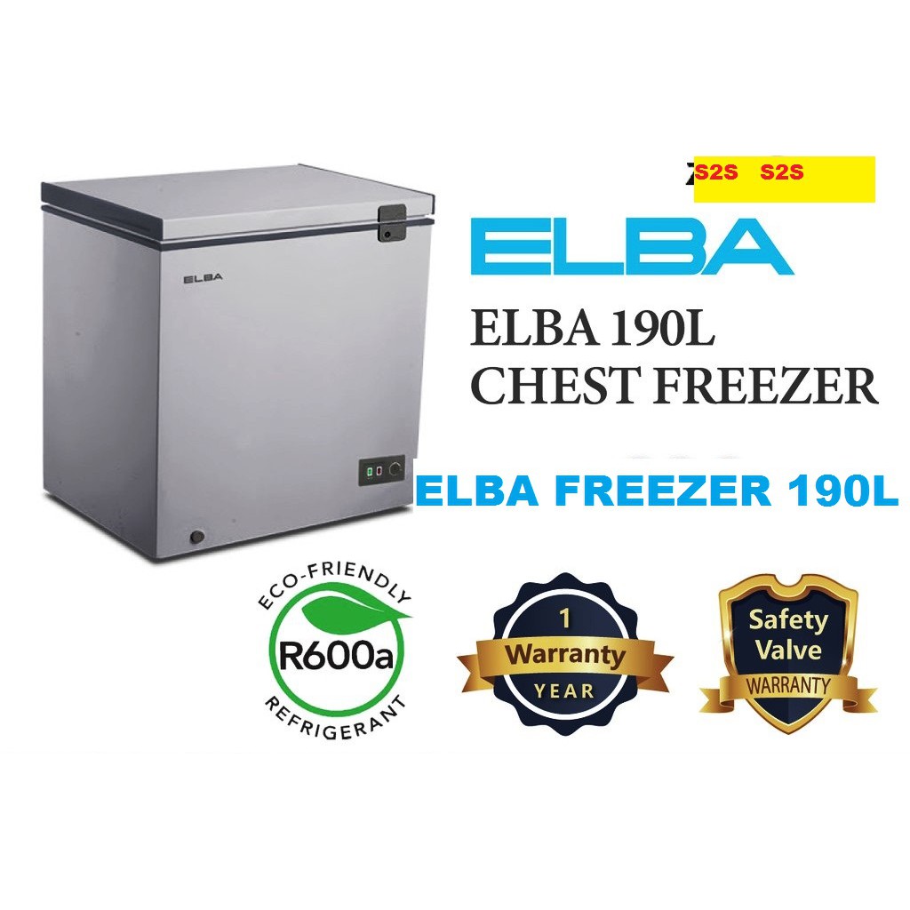 Elba 190L Chest Freezer with Mechanical Control ARTICO EF-E1915(GR ...
