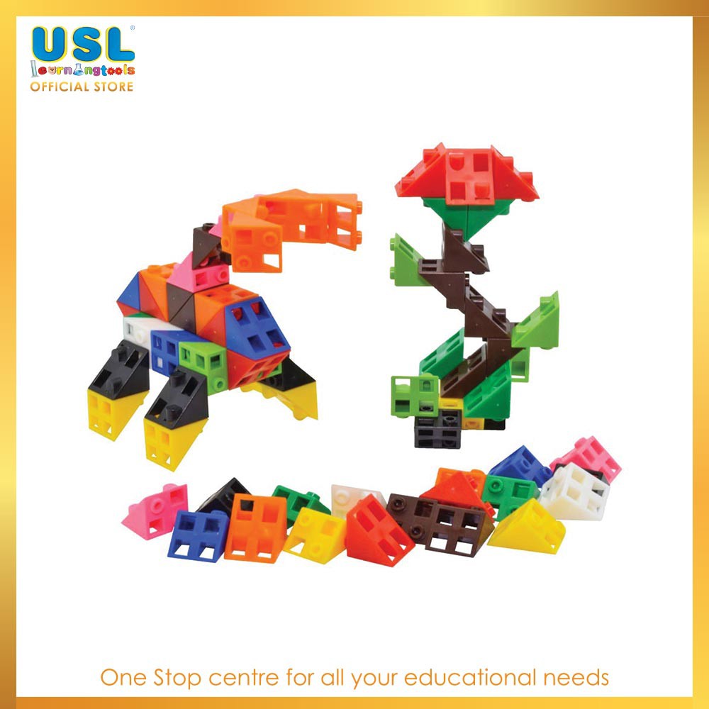 Right-angled linking Triangles (+-95pcs) - Manipulative & Early ...