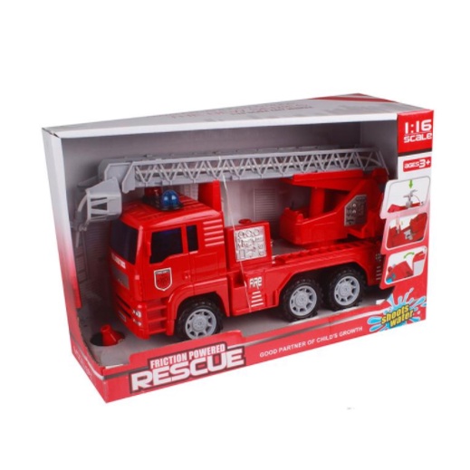 Fire Truck Truck Bomba Truck 1:16 Water Shoot Splash Spray Truck ...