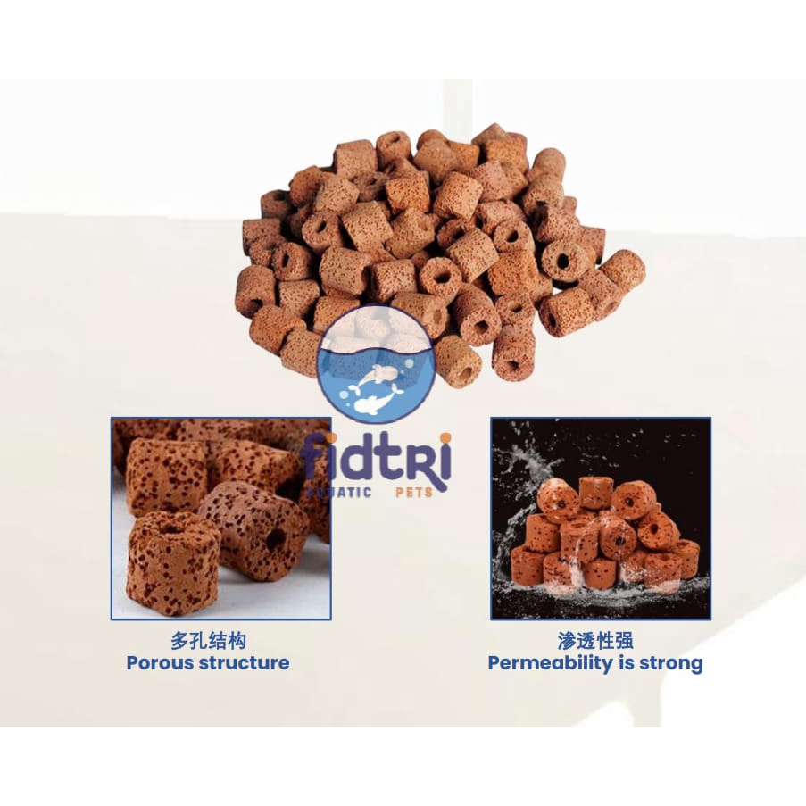 Lava Rock Bacteria House Ring Bio Media Filter System aquarium and pond ...