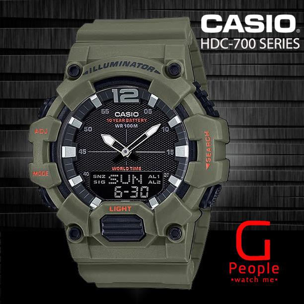 CASIO HDC-700-3A2V / HDC-700-3A2 / HDC-700 ANALOG DIGITAL WATCH 100% ...