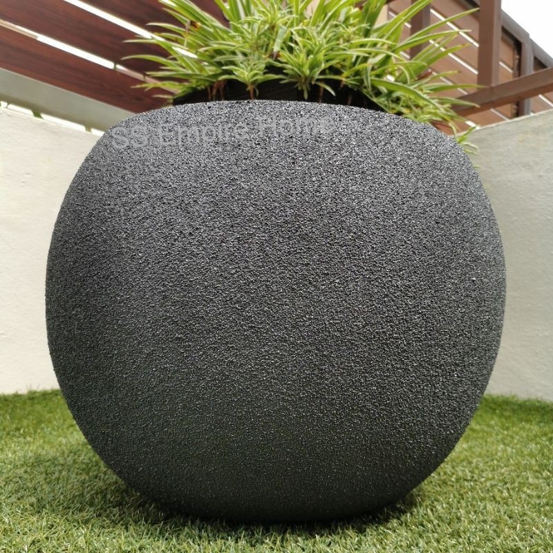 RICO Z13 ALL Ball Fiberglass Sphere Round Circular Flower Pot Pasu ...