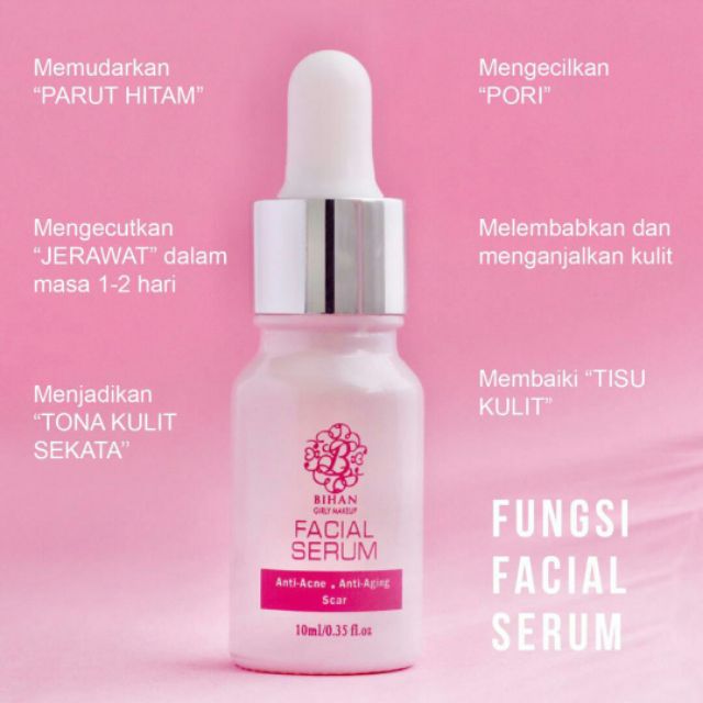 🔥Facial Serum Bihan Girly Makeup (BGM)🔥 | Shopee Malaysia