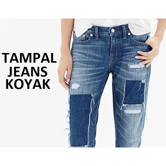 KAIN TAMPAL SELUAR/JEANS KOYAK | Shopee Malaysia