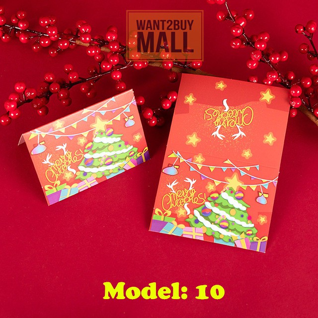 🇲🇾 🏆Hot Selling🔥 19 Design Happy Merry Christmas Cards Greeting Wishing ...