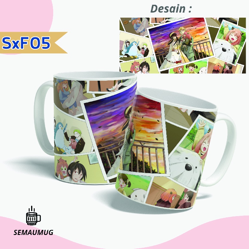 Mug ANYA LOID YOR FORGER SPY X FAMILY Gift ANIME Glass Cup PRINT CUSTOM ...