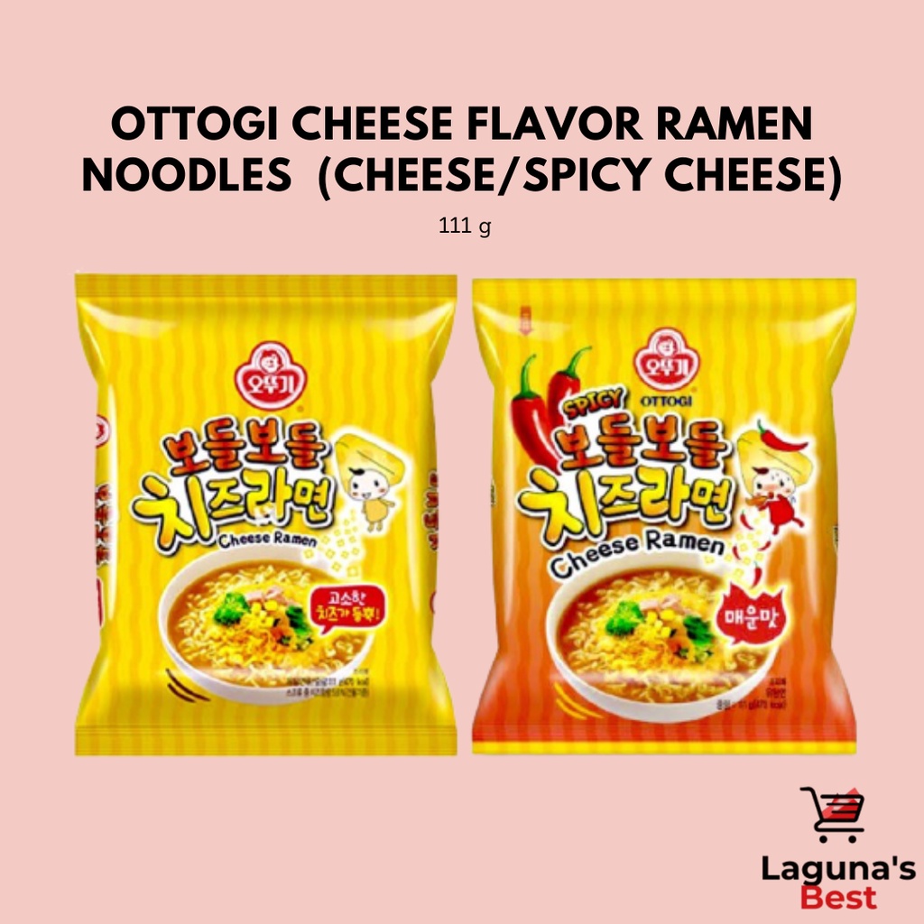 Ottogi Cheese Flavor Ramen Noodles (Cheese/Spicy Cheese) 111g | Shopee ...