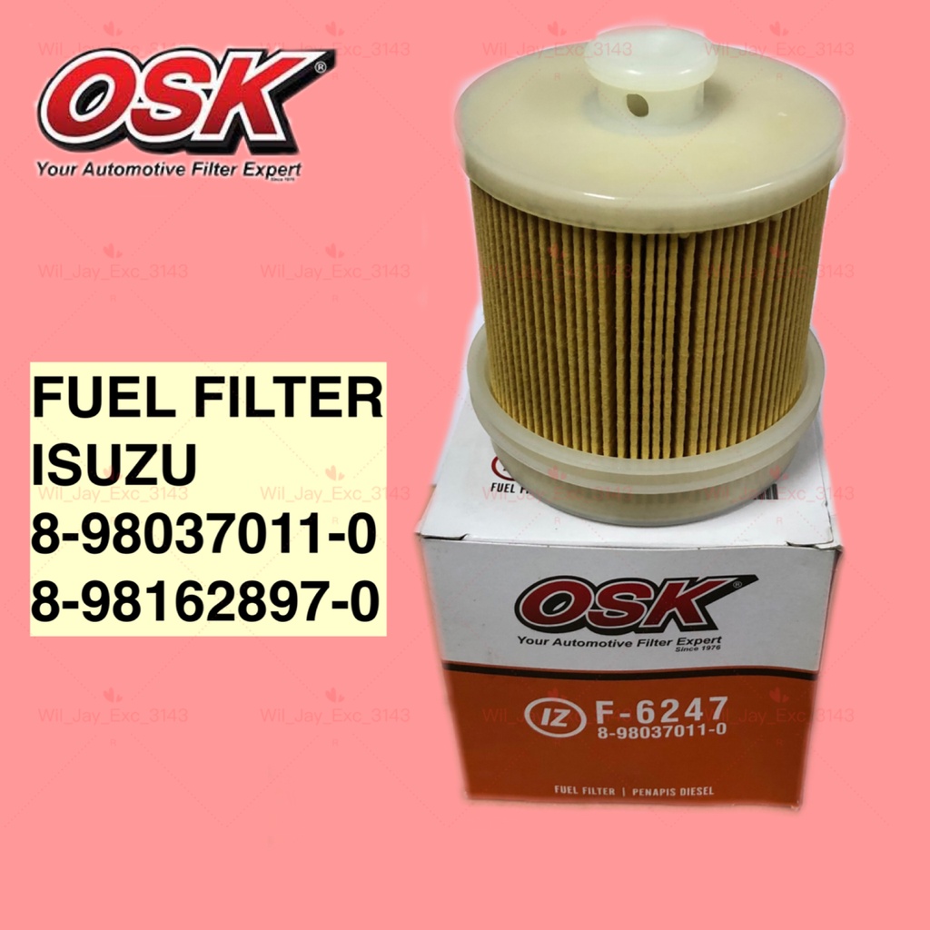 F-6247 OSK FUEL FILTER 8-98037011-0 NPR PRO DIESEL FILTER 8-98162897-0 ...