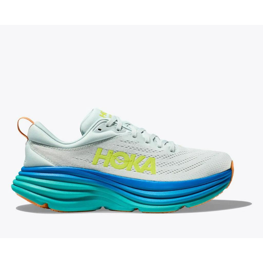 Hoka Bondi 8 | Men's | Ice Flow / Bit Of Blue | Shopee Malaysia