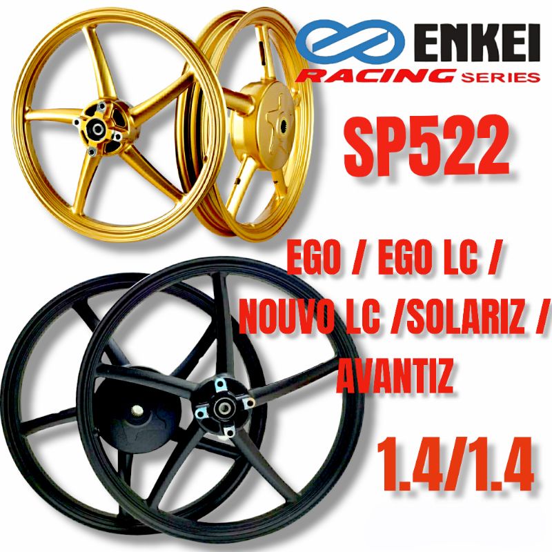 EGO / EGO S / NOUVO S / EGO LC / NOUVO LC / SOLARIZ / AVANTIZ (1.4/1.4-17) SPORT RIM ENKEI SP522 ...