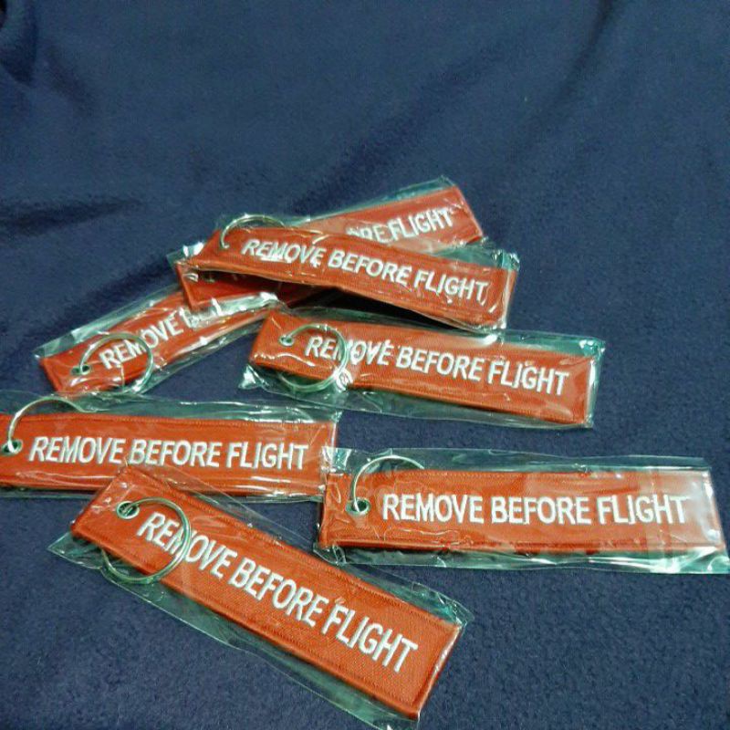 Remove Before FLIGHT- Red Tag key chain | Shopee Malaysia