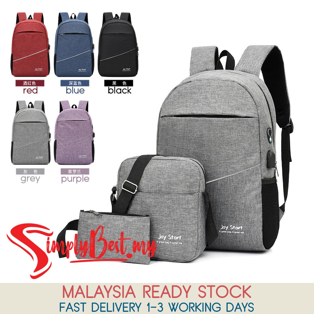 SIMPLYBEST Joy Start 3 in 1 Multipurpose Laptop Backpack Lightweight ...