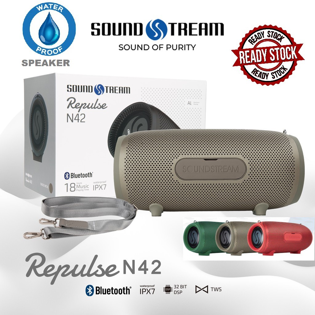 SoundStream Repulse N42 Portable Speaker Wireless | Bluetooth ...
