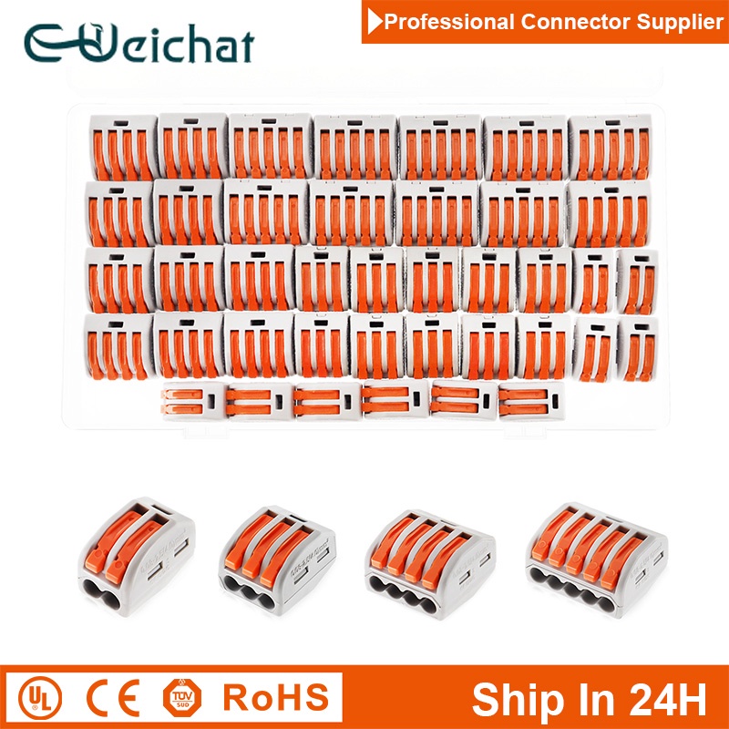 Weichat 40Pcs Set Quick Wiring Terminal Wire Connector Quick Connection ...
