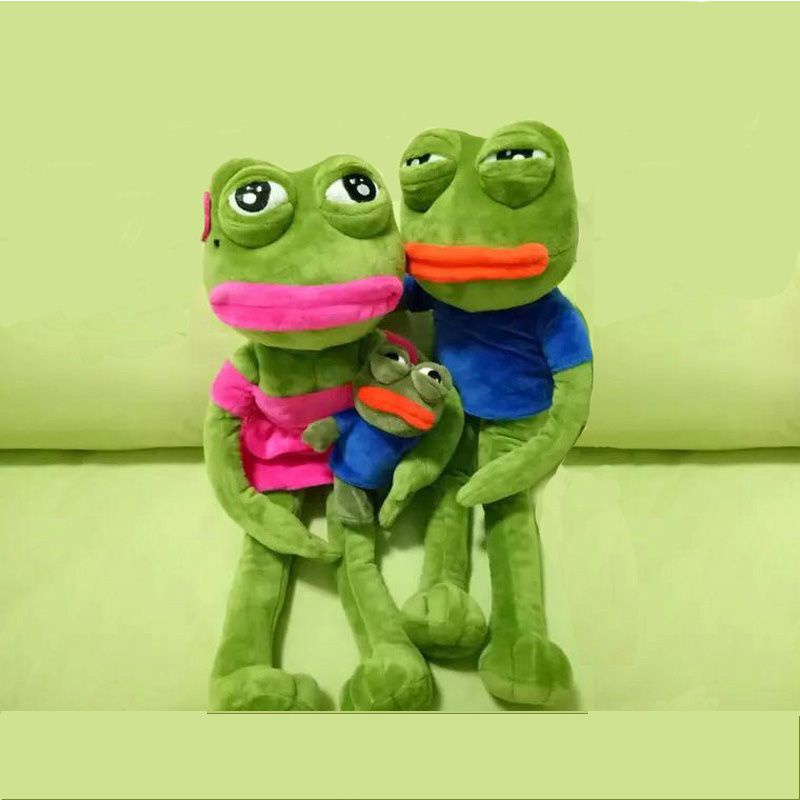12/45CM Pepe The Frog Sad Plush Keychain Pendant Stuffed Animal Soft ...