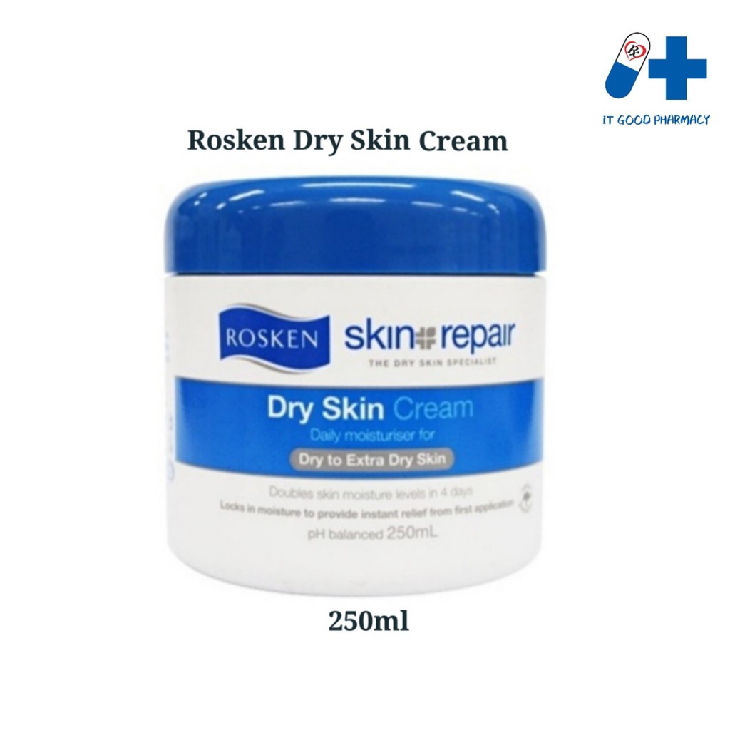 Rosken Skin Repair Dry Skin Cream (250ml/ 2x250ml FOC 75ml) | Shopee ...