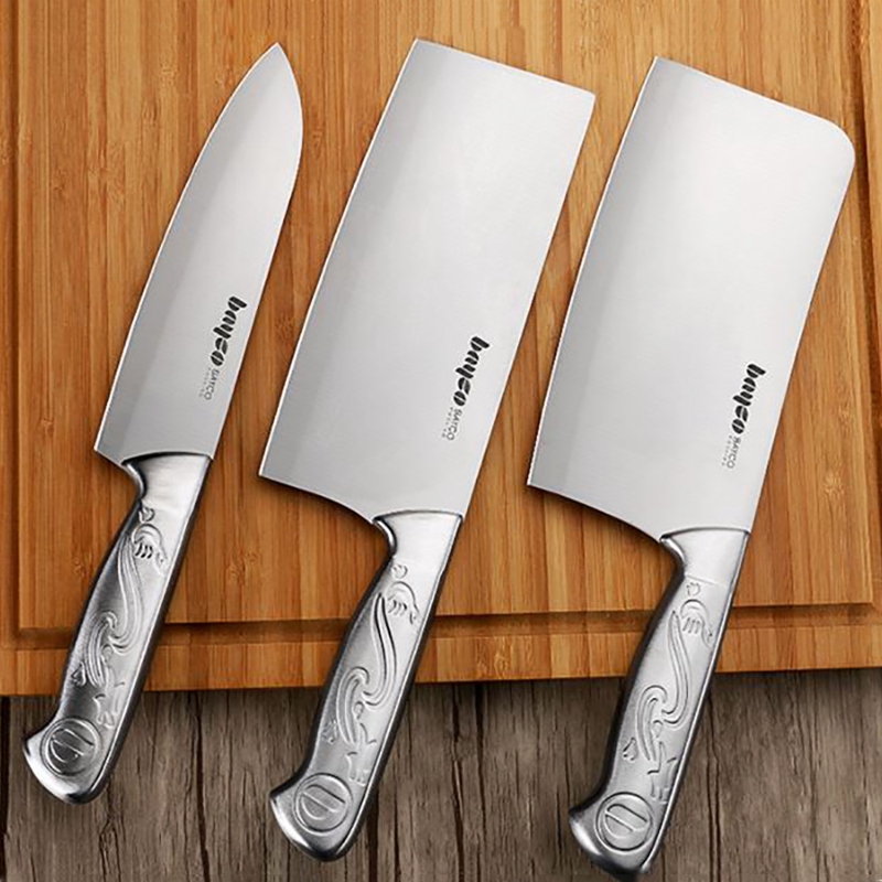 Set of 3 Bayco Knife Set Stainless Steel Knife Combo Chopping Knife ...