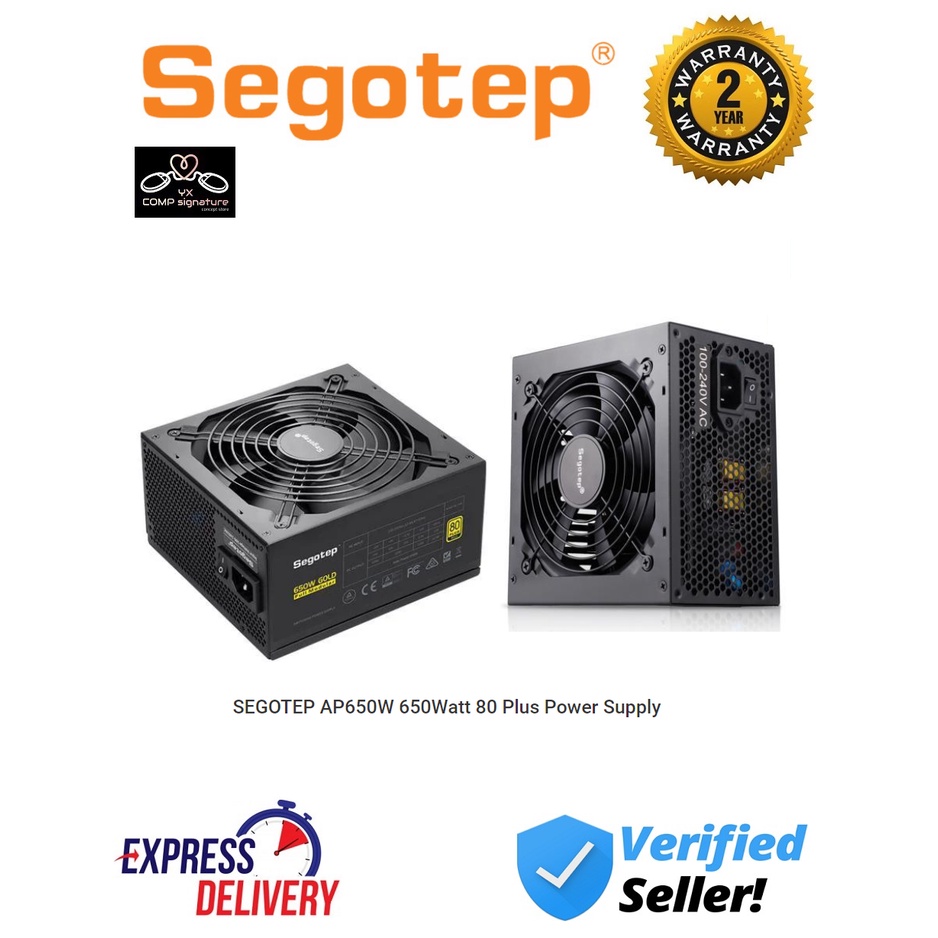 SEGOTEP AP650W 650W 80 Plus Gaming Power Supply | Shopee Malaysia