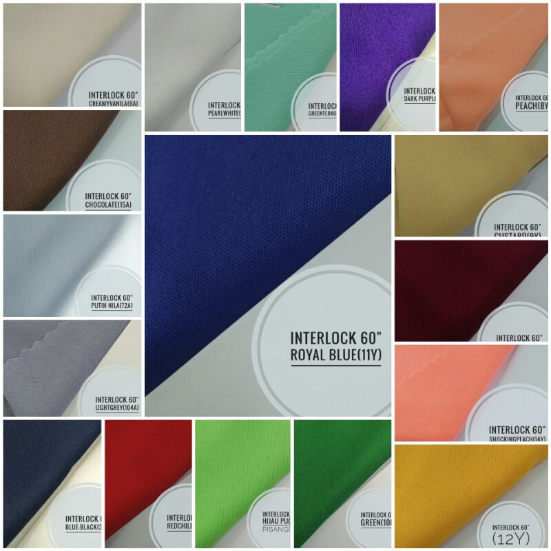 KAIN INTERLOCK JERSEY 60'' GRADE A (ALBUM 2) | Shopee Malaysia
