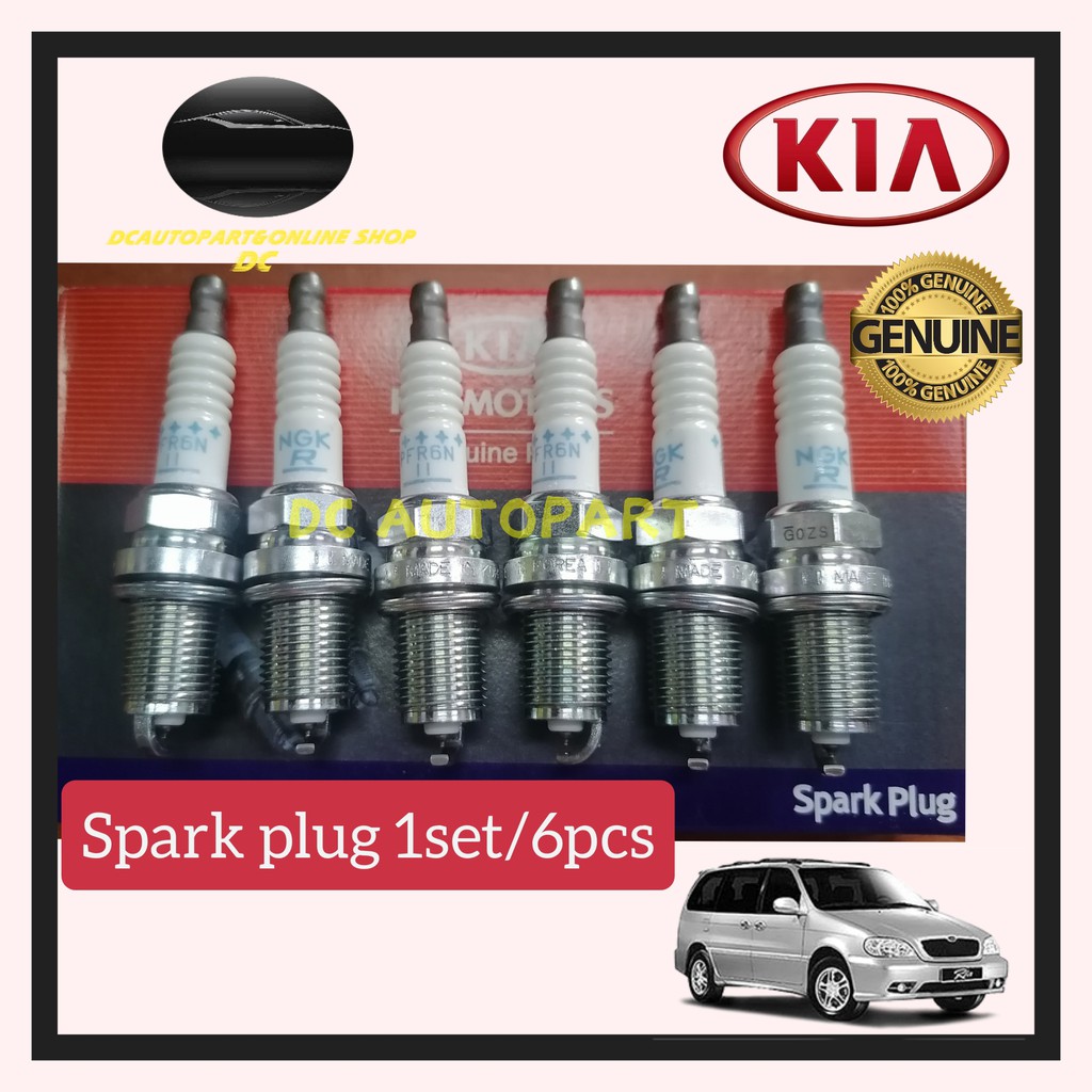 ORIGINAL KIA SPARK PLUG NAZA RIA / KIA CARNIVAL 2.5 V6 PERDANA 2.0 V6 ...