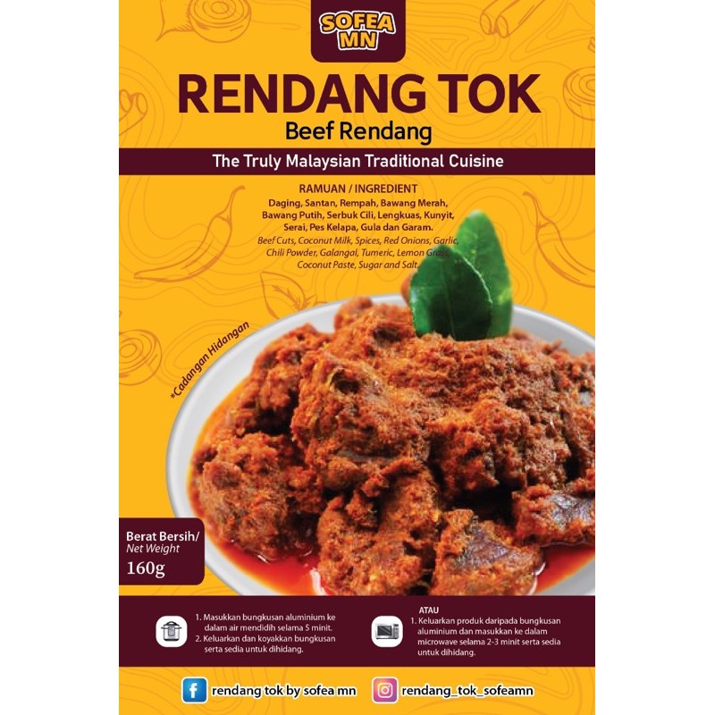 Travel Pack Rendang Tok 160g Rendang Tok Asli | Shopee Malaysia