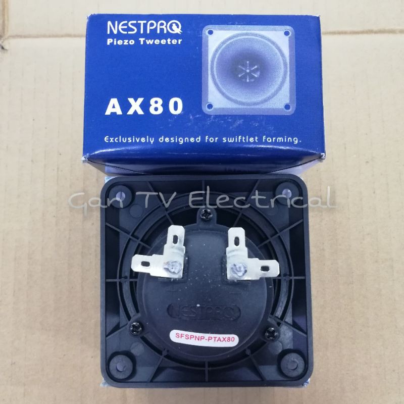Original Nestpro AX80 AX-80 Swiftlet Piezo Tweeter Speaker 89*89*55mm Twiter Rumah Burung Walet ...