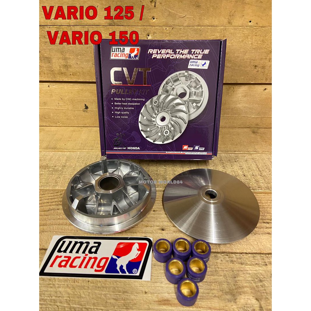 HONDA VARIO 125 / VARIO 150 UMA RACING FRONT PULLEY FACE DRIVE SET CVT ...