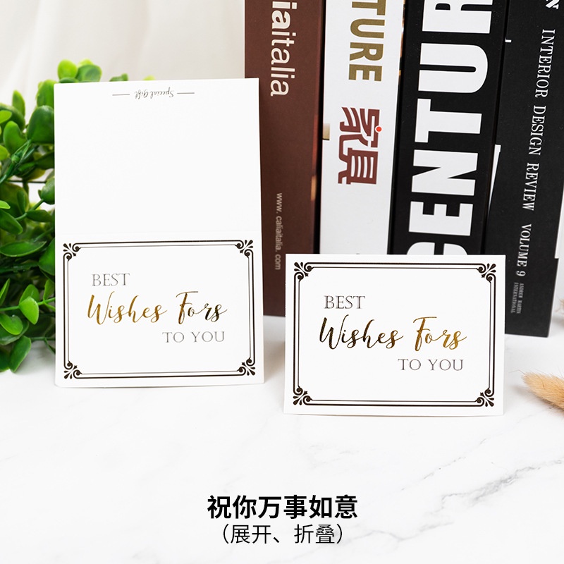 Love Card Gold Greeting Card Birthday Party Event Thank You ...