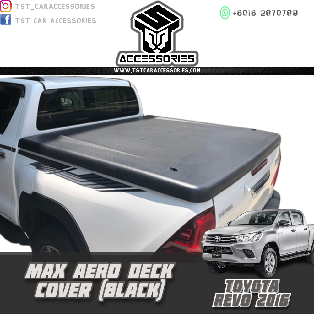 TOYOTA REVO 2016 MAX AERO DECK COVER (BLACK) | Shopee Malaysia
