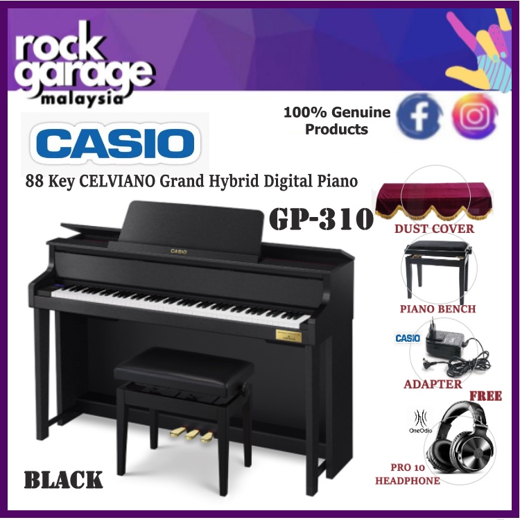 Casio GP-310 88 Key CELVIANO Grand Hybrid Digital Piano with Piano ...